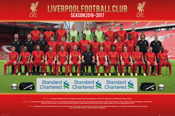 Poster, Affiche Liverpool - Team Photo 16/17 en ligne | 3+1 GRATUIT ...