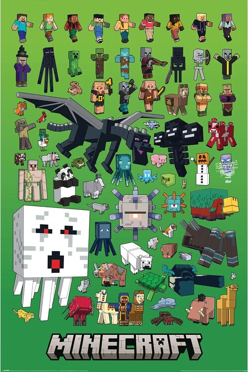 Poster, Affiche Minecraft - Character Montage en ligne | 3+1 GRATUIT ...