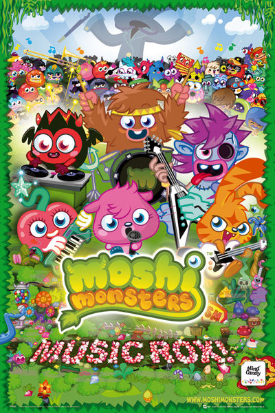 Moshi monsters - music rox Poster, Affiche | All poster chez Europosters
