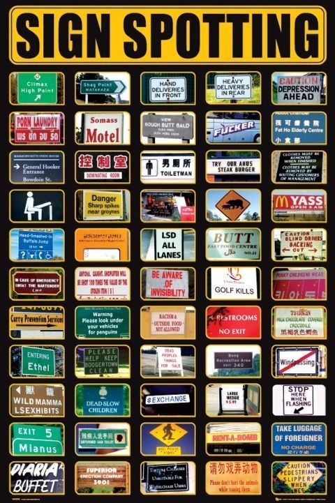 Poster, Affiche Sign spottiong en ligne | 3+1 GRATUIT | Europosters