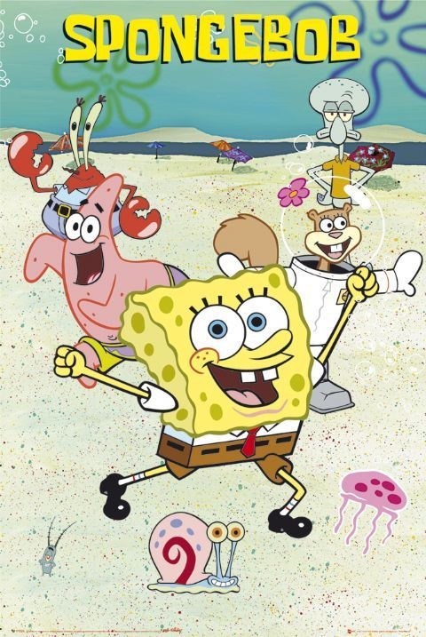 Poster, Affiche SPONGEBOB - cast 2 en ligne | 3+1 GRATUIT | Europosters