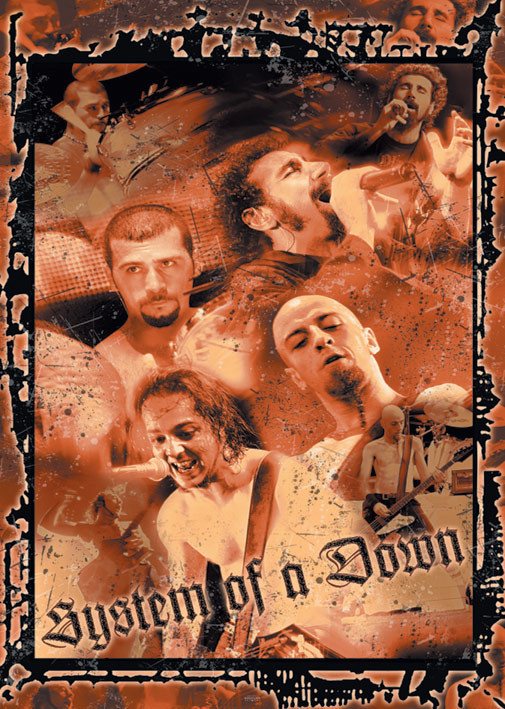 System of a Down Splatter Poster, Affiche | All poster chez Europosters