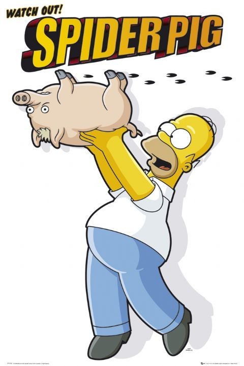 Poster, Affiche THE SIMPSONS MOVIE - spider pig en ligne | 3+1 GRATUIT ...
