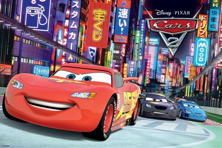 CARS 2 - race Poster, Affiche | Acheter-le sur Europosters.fr