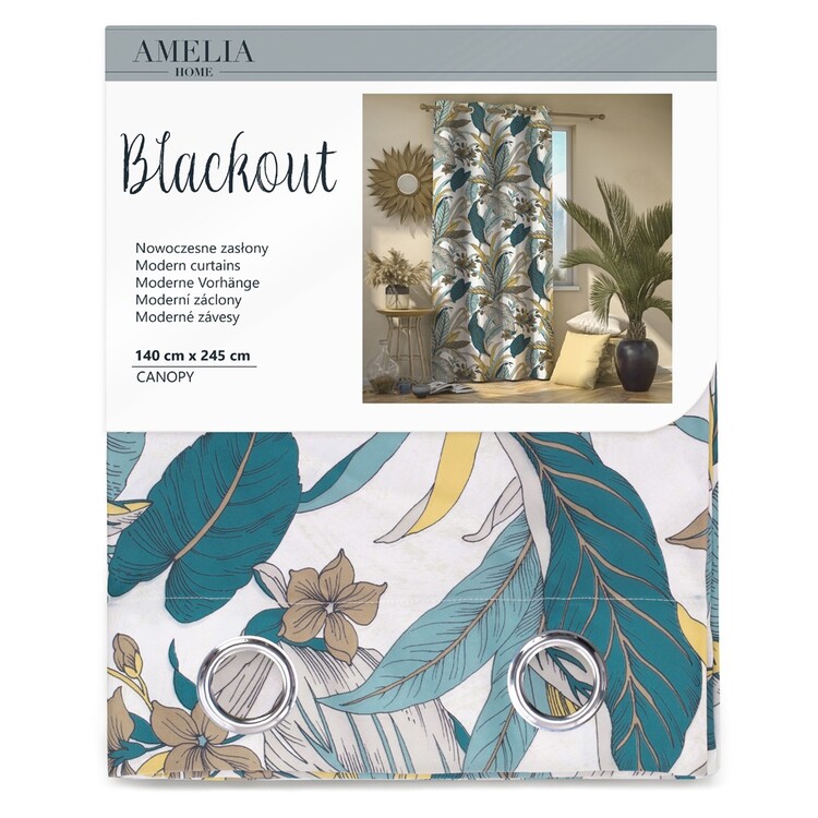 Rideau Amelia Home - Canopy Blue 1 pc | Accessoires et décorations pour ...