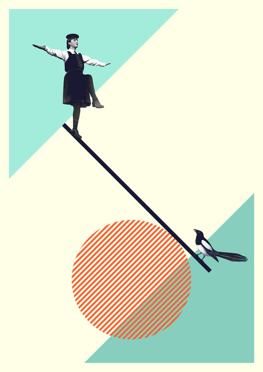 Illustration artistiques | B is for balance, Maarten Léon | Europosters
