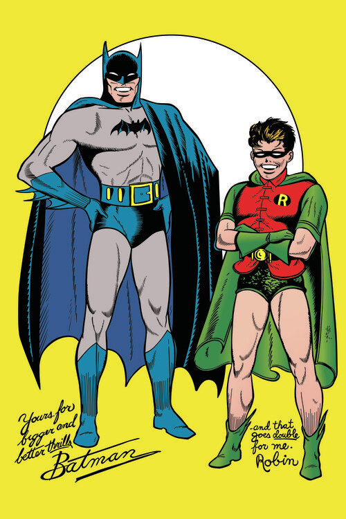 Poster, quadro Batman and Robin - Comics | Regalos, merch | Posters