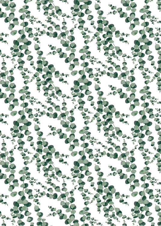 Illustrazione artistiche | Eucalyptus pattern, Blursbyai | Europosters