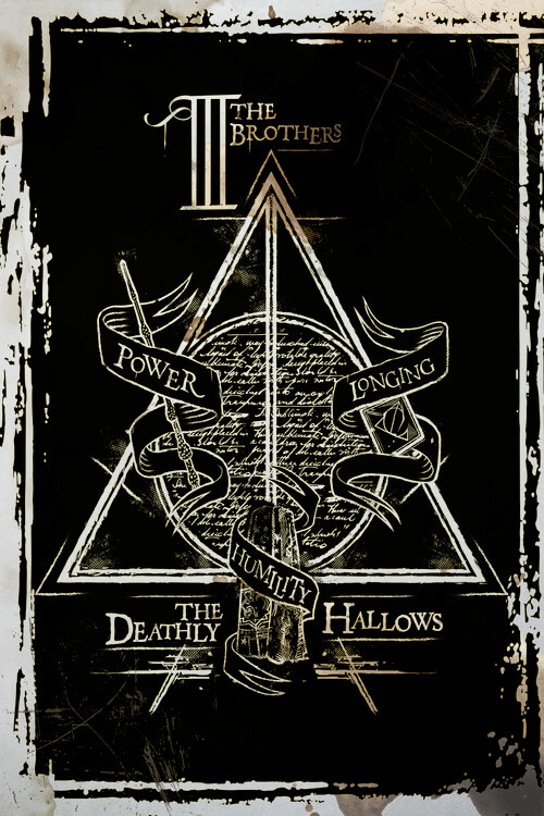 Poster, quadro Harry Potter - Deathly Hallows Graphic | Regalos, merch ...