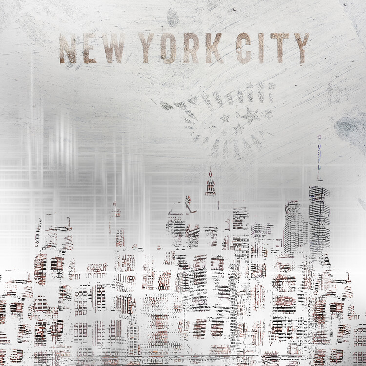 Modern New York City Skylines, Melanie Viola | Poster, Kunstdrucke ...