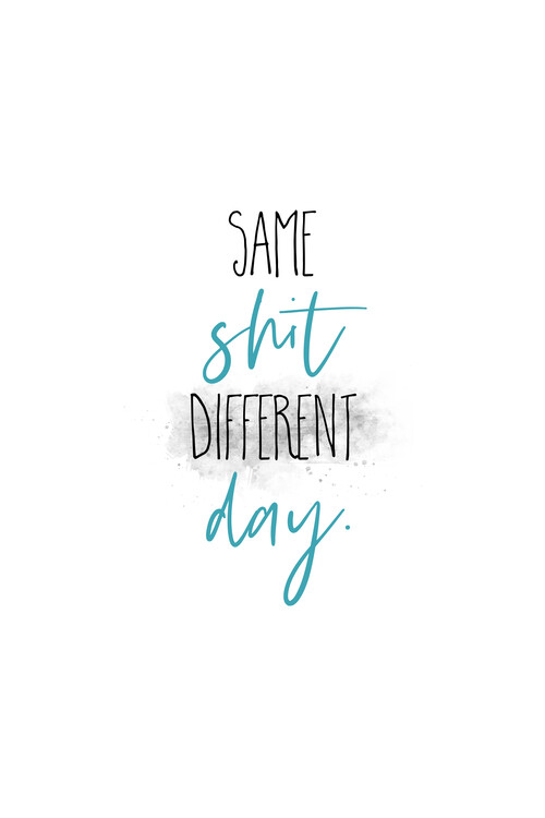 Illustration artistiques | Same shit different day | Europosters
