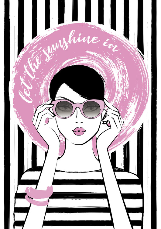 Umělecká ilustrace | Sunshine girl | Posters.cz