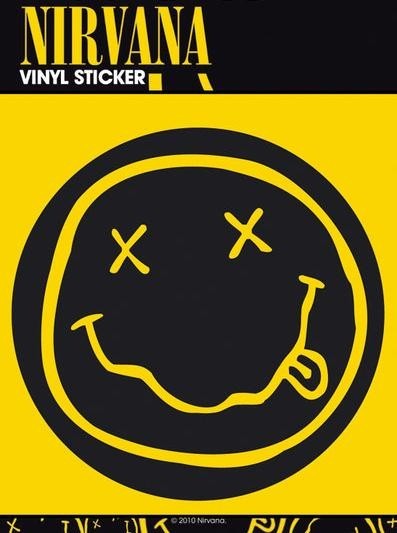 Aufkleber NIRVANA SMILEY | Originelle Geschenkideen