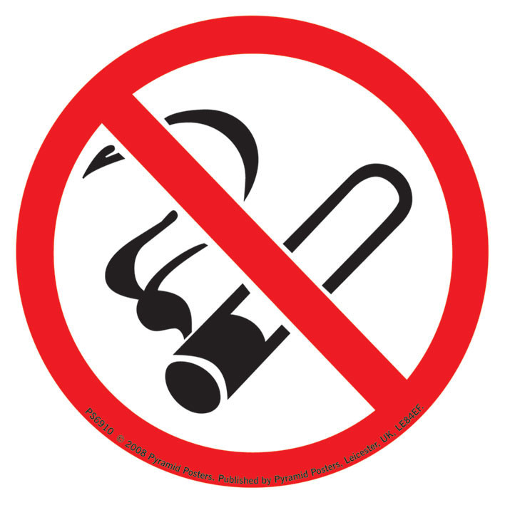 Aufkleber NO SMOKING | Originelle Geschenkideen