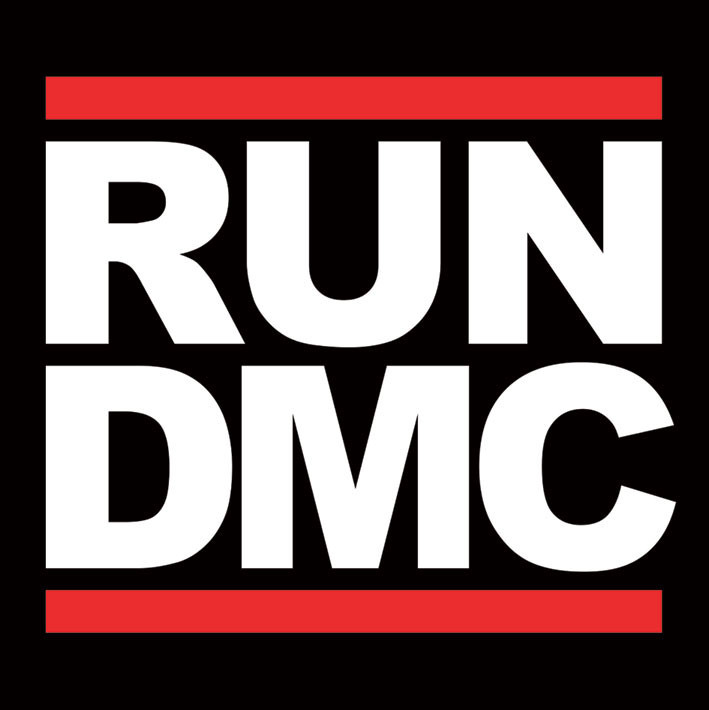 Aufkleber RUN DMC - logo | Originelle Geschenkideen