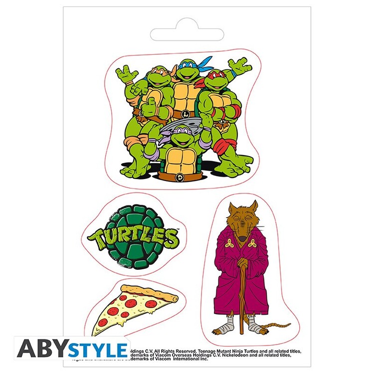 Aufkleber Teenage Ninja Turtle - Turtles & Splinter 2pcs | Originelle ...