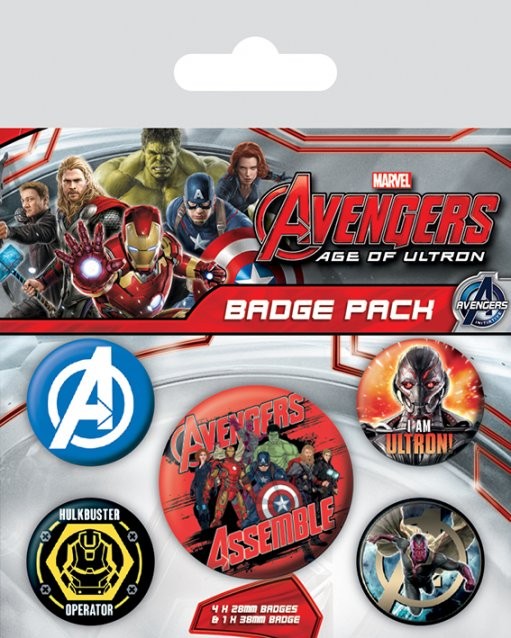 Set de badges Avengers 2: L'Ère d'Ultron | Idées de cadeaux originaux ...