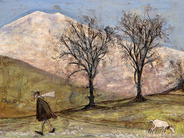 Väggbild Sam Toft - Walking With Mansfield | Målningar & Tavlor på ...