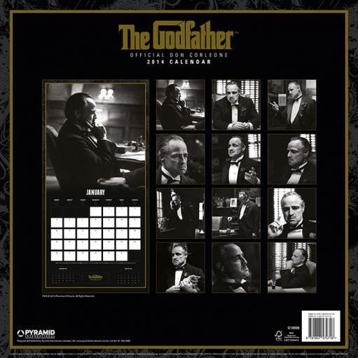 Calendar 2014 - GODFATHER - Calendarios de pared 2014 | Consíguelos en ...