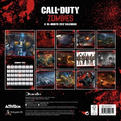 Call of Duty: Zombies - Calendarios de pared 2017 | Consíguelos en ...
