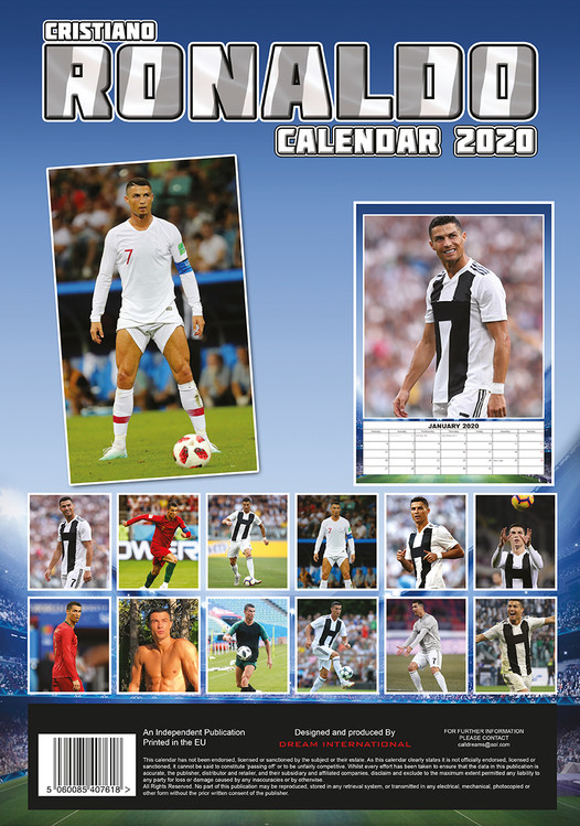 Cristiano Ronaldo - Calendarios de pared 2020 | Consíguelos en Posters.es