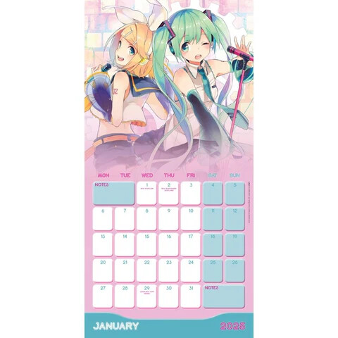 Hatsune Miku - Calendarios de pared 2025 | Consíguelos en Posters.es