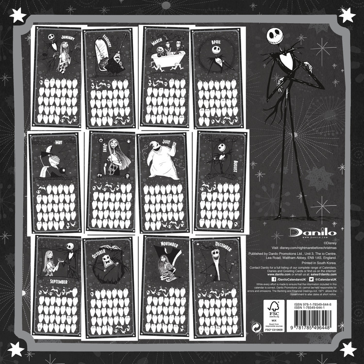 Nightmare Before Christmas - Calendarios de pared 2024 | Consíguelos en ...