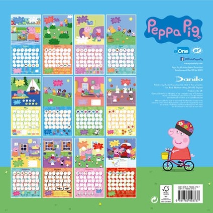 Peppa Pig - Calendarios de pared 2018 | Consíguelos en Posters.es