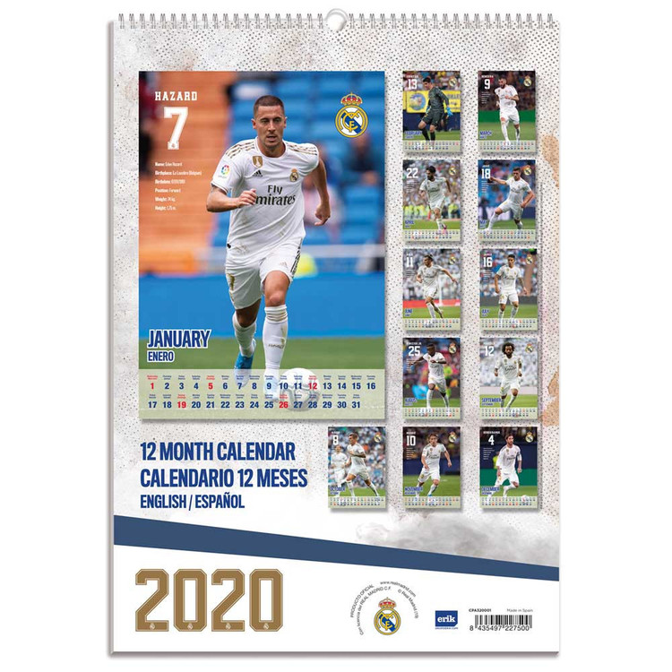 Real Madrid - Calendarios de pared 2020 | Consíguelos en Posters.es