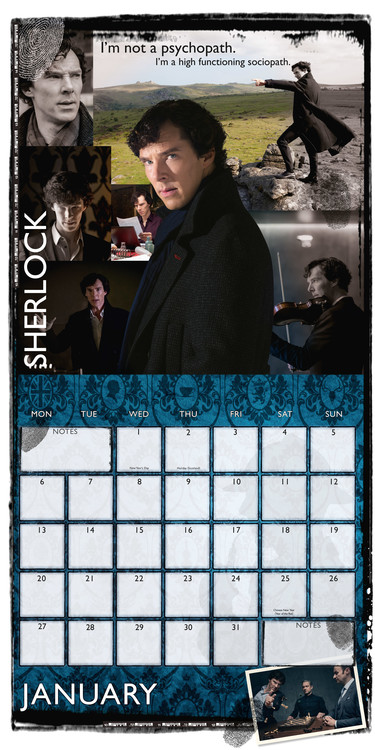 Sherlock - Calendarios de pared 2020 | Consíguelos en Posters.es