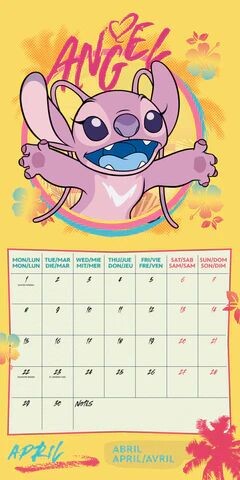 Stitch - Calendarios de pared 2024 | Consíguelos en Posters.es