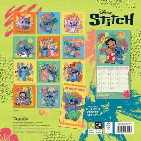 Stitch - Calendarios de pared 2024 | Consíguelos en Posters.es