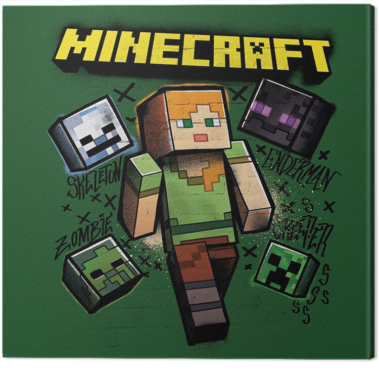 Canvas Wall Art Minecraft - Alex | Canvas Prints | UKposters