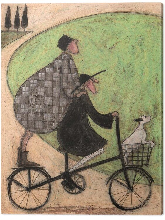 Canvas Wall Art Sam Toft - Double Decker Bike | Canvas Prints | UKposters
