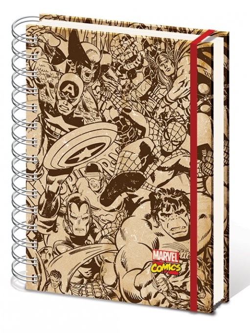 Cahier Marvel Retro - carnet A5 | Idées de cadeaux originaux | Europosters