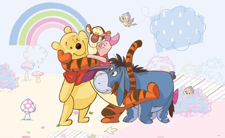 Carta da parati - Disney Winnie Pooh Pimpi Tigro Ih-Oh | EuroPosters.it