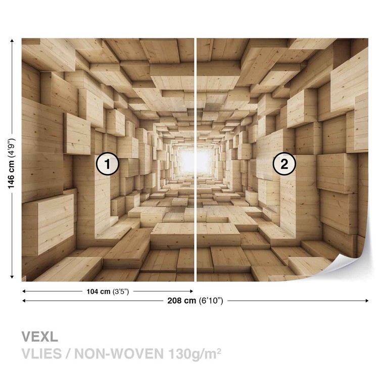 Modern Abstract Design 3D Fotobehang, Behang - Bestel nu op EuroPosters.nl