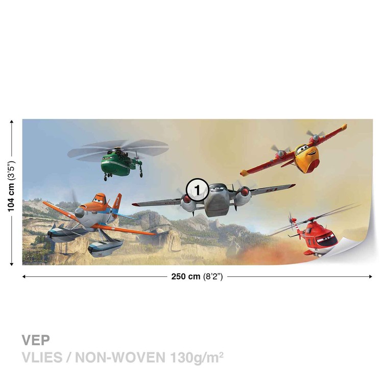 Fotomural Disney Planes Dusty Blade Dipper Cabbie, Papel pintado ...