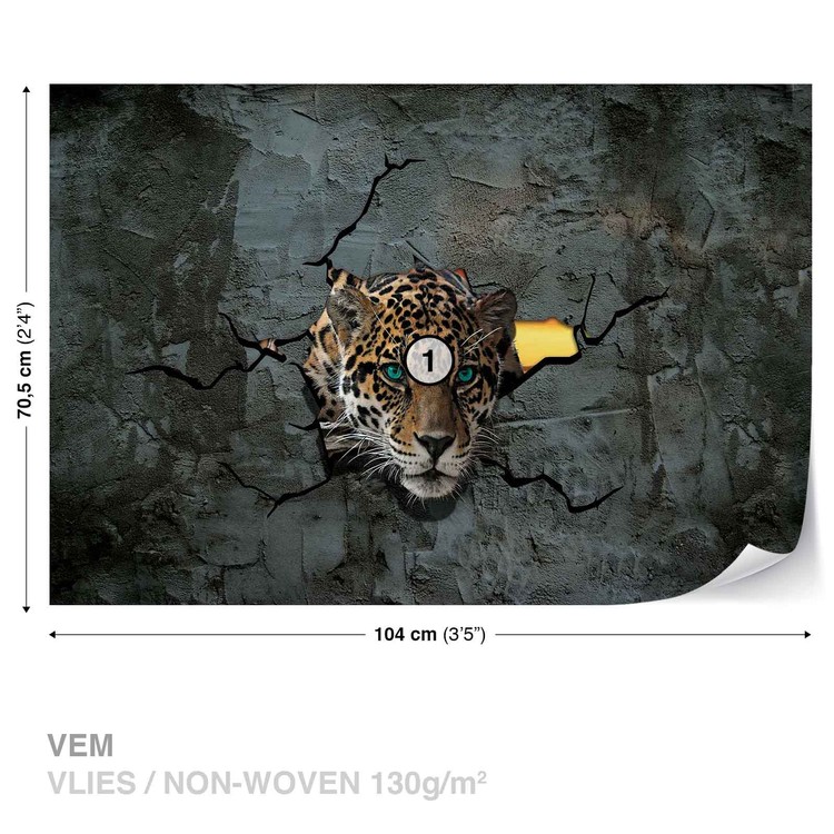 Leopard 3D Fotótapéta, Fali tapéta, Tapéta az Europosters.hu-n