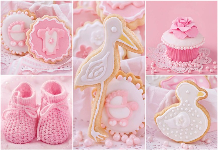 Fototapete, Tapete Pink Baby Things bei EuroPosters - Kostenloser Versand