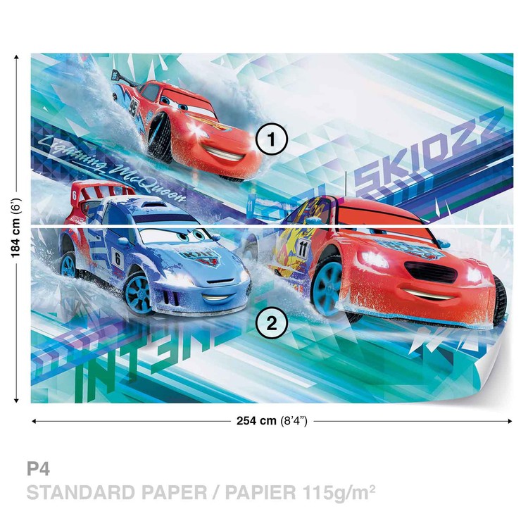 Disney Auta - Zygzak McQueen Fototapeta, Tapeta | Kup na Posters.pl