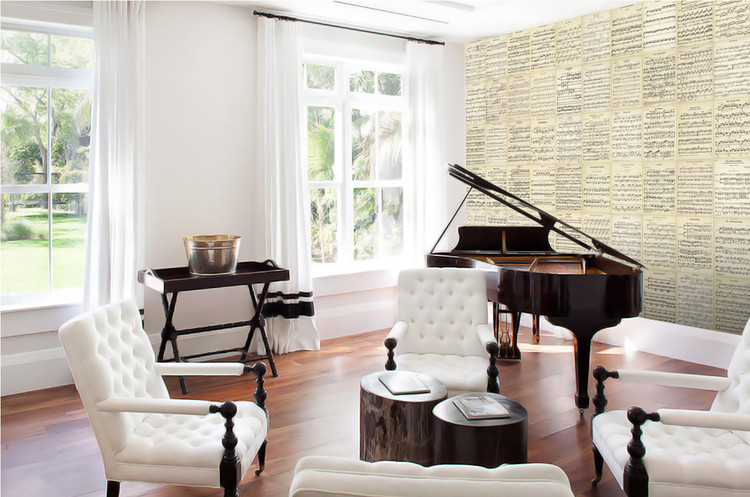 Hudba - Music Notes fototapeta, tapeta na zeď na Posters.cz