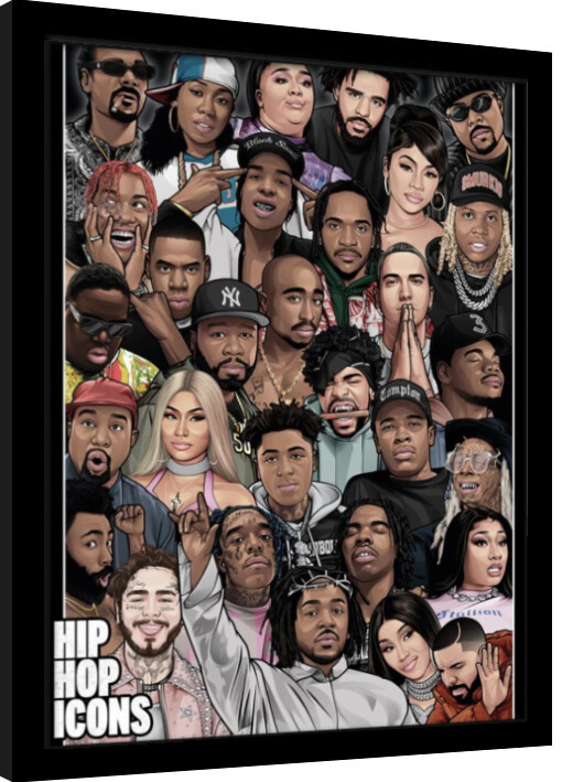 Hip Hop Icons Framed poster | Buy at UKposters