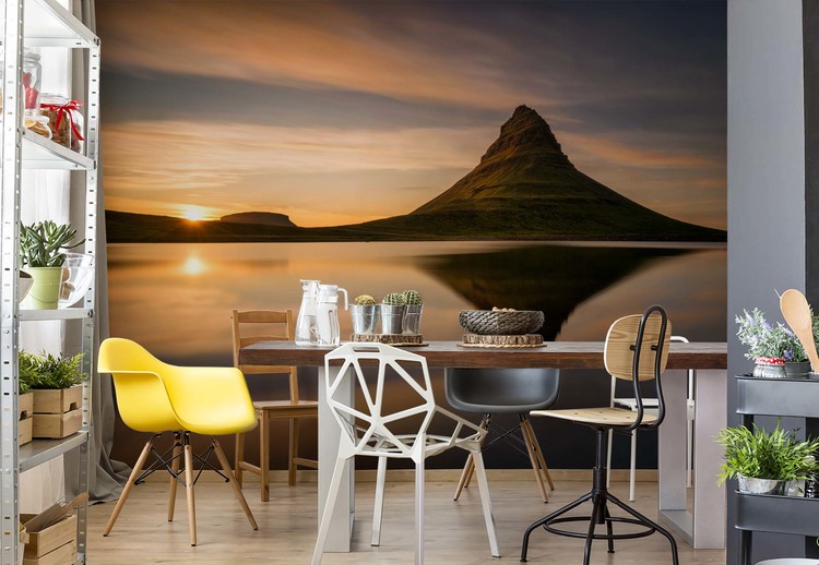 Kirkjufell fotomural de pared decorativo | Papeles pintados | Posters.es