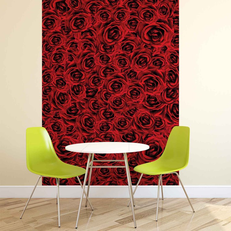 Rosas fotomural de pared decorativo | Papeles pintados | Posters.es