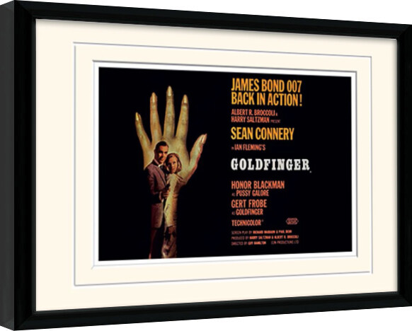 Inramad affisch James Bond - Goldfinger One-Sheet | Posters, tavlor ...