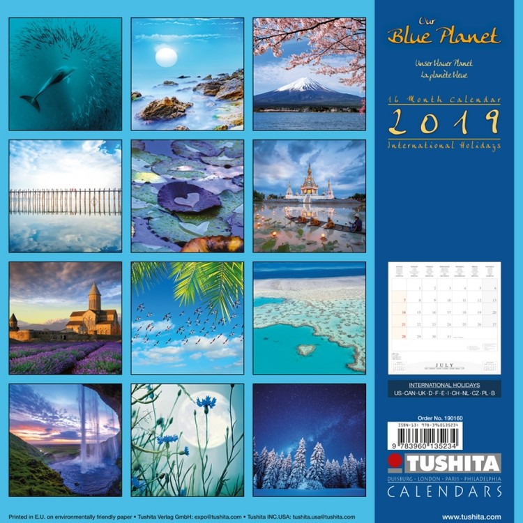 Modrá Planeta - Kalendáře na zeď 2019 | Kup na Posters.cz