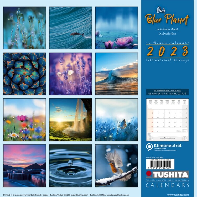 Naše modrá Planeta - Kalendáře na zeď 2023 | Kup na Posters.cz