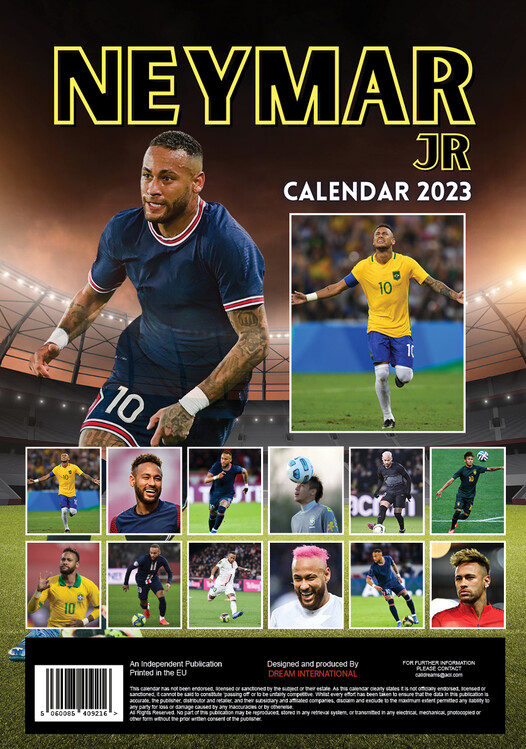 Neymar - Zidni kalendari 2024 | Kupite na Europosteri