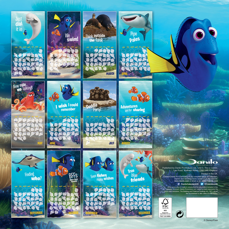 Findet Dorie - Wandkalender 2024 | Kaufen bei Europosters